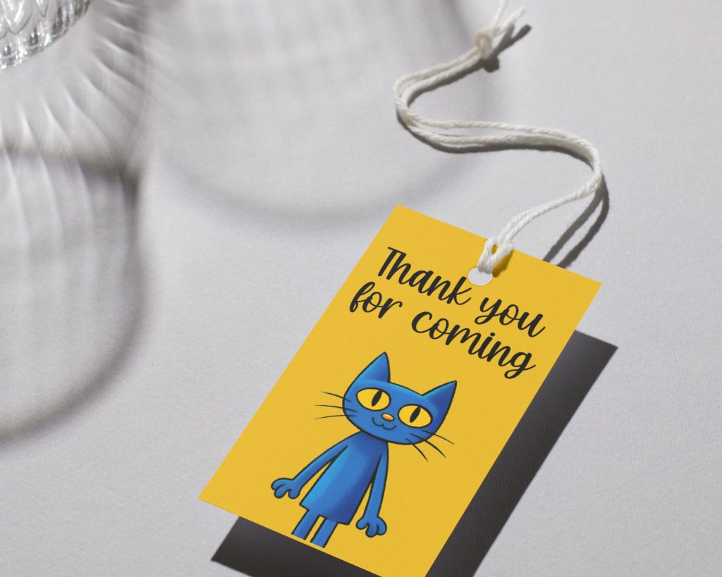 Pete the Cat Printable Tags: Colorful Classroom and Birthday Party ...