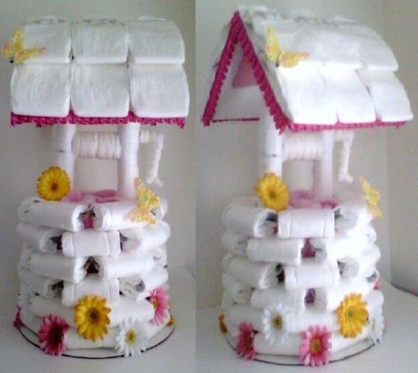 Best 22 Homemade and unique Diaper Cake ideas