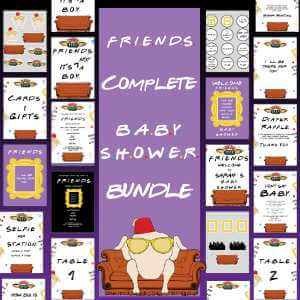 15+ Awe-inspiring Friends themed baby shower Ideas (free printables ...