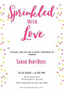 How To Throw a Baby Sprinkle Shower? Free Printable included - Planning ...