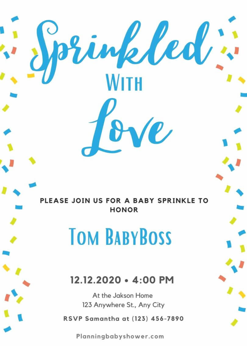 How To Throw a Baby Sprinkle Shower? Free Printable included - Planning ...