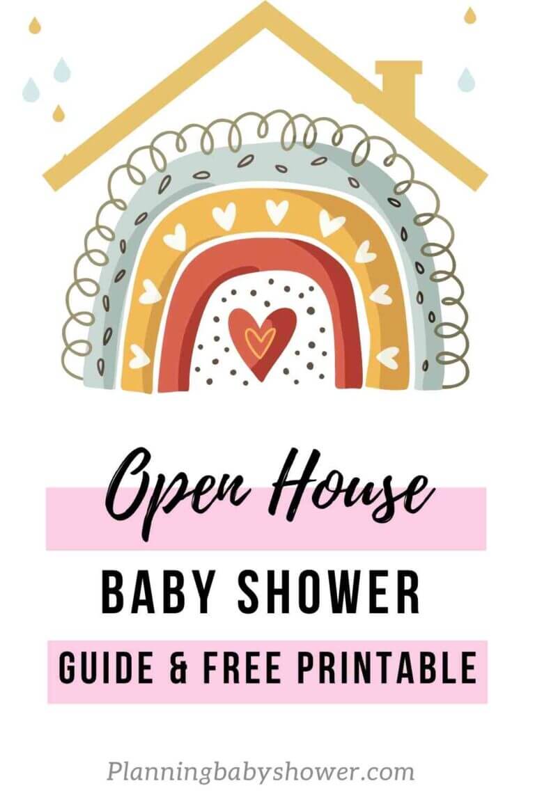 How To Plan an Open House Baby Shower (Free Printable) 2021