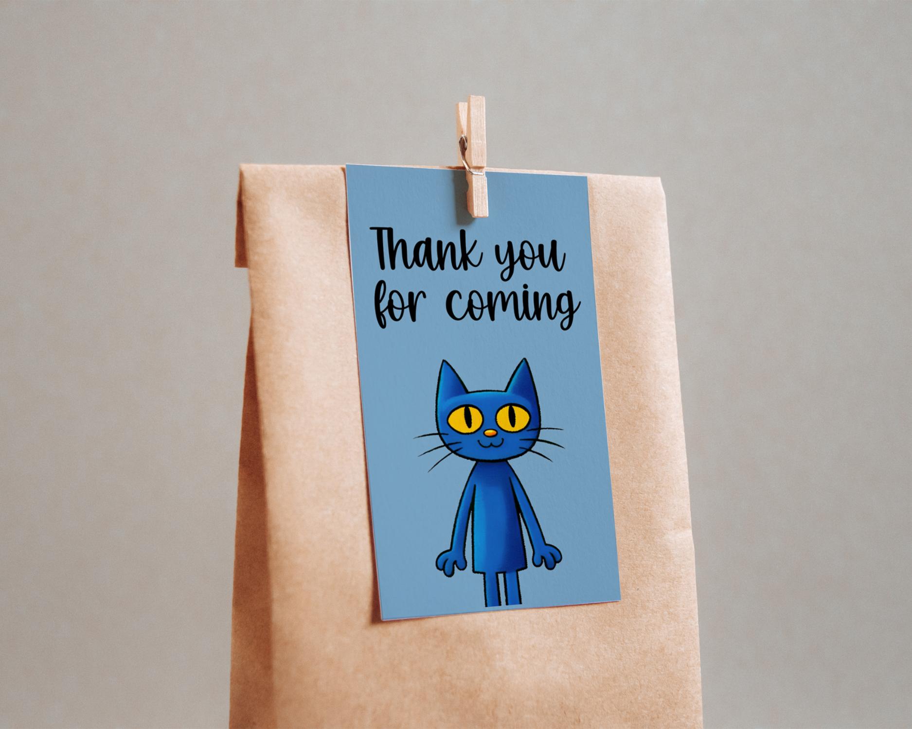 Pete the Cat Printable Tags: Colorful Classroom and Birthday Party ...